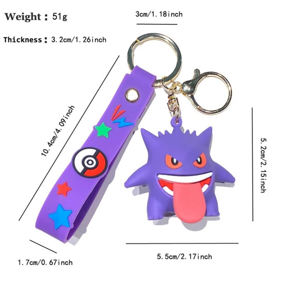 Llavero goma Pokemón Gengar 01